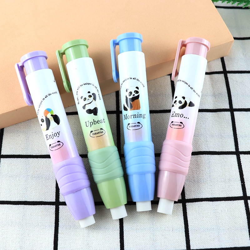 Pressing Eraser Pencil Cartoon Portable Soft Rubber Correctional ...