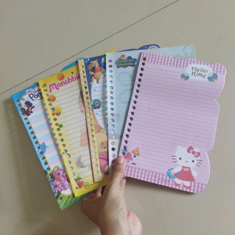 Loose Leaf Filled Paper A5 Binder / Cartoon Binder / Cute Binder / Rare ...