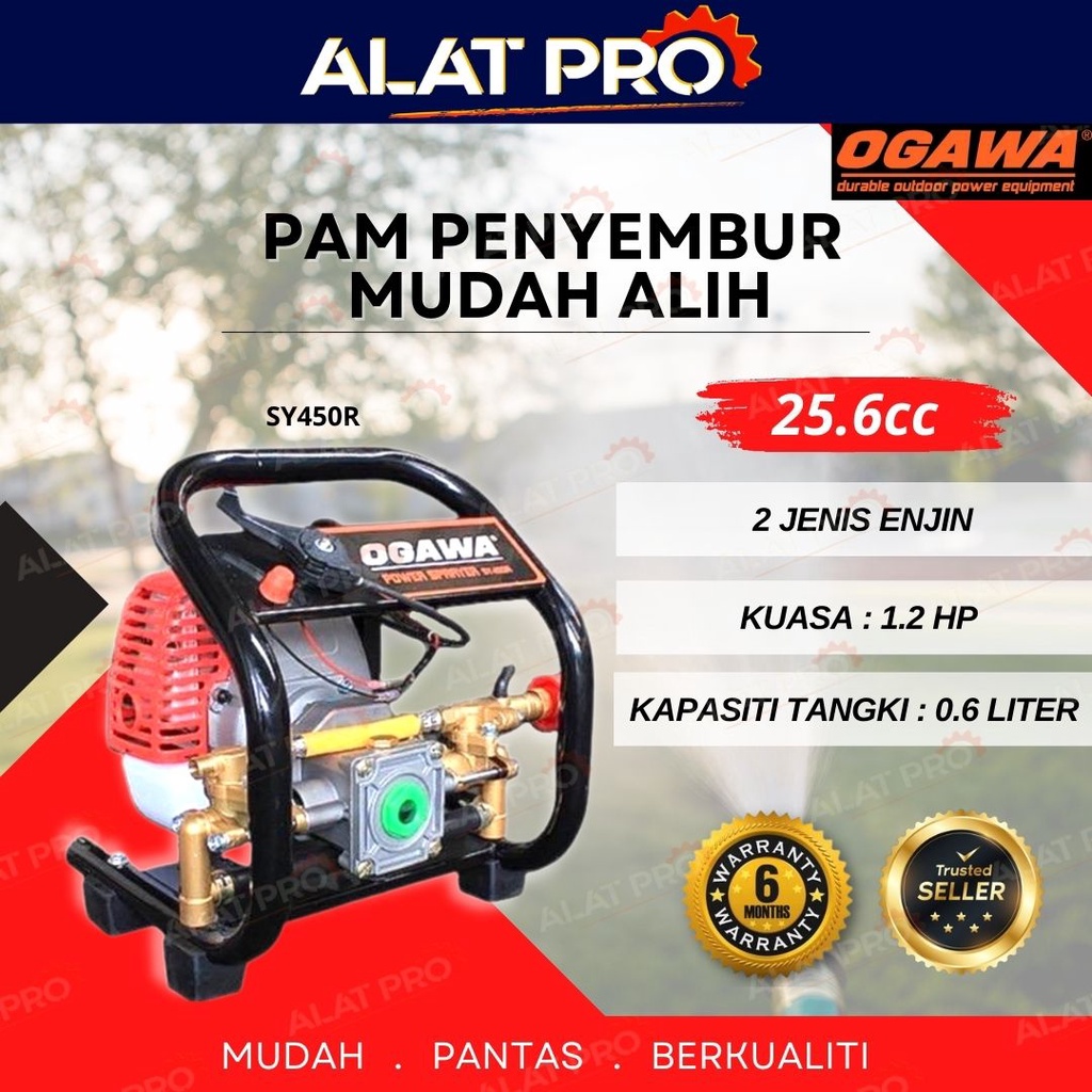 OGAWA Portable Power Sprayer Pump Pam Penyembur Mudah Alih 25.6cc ...