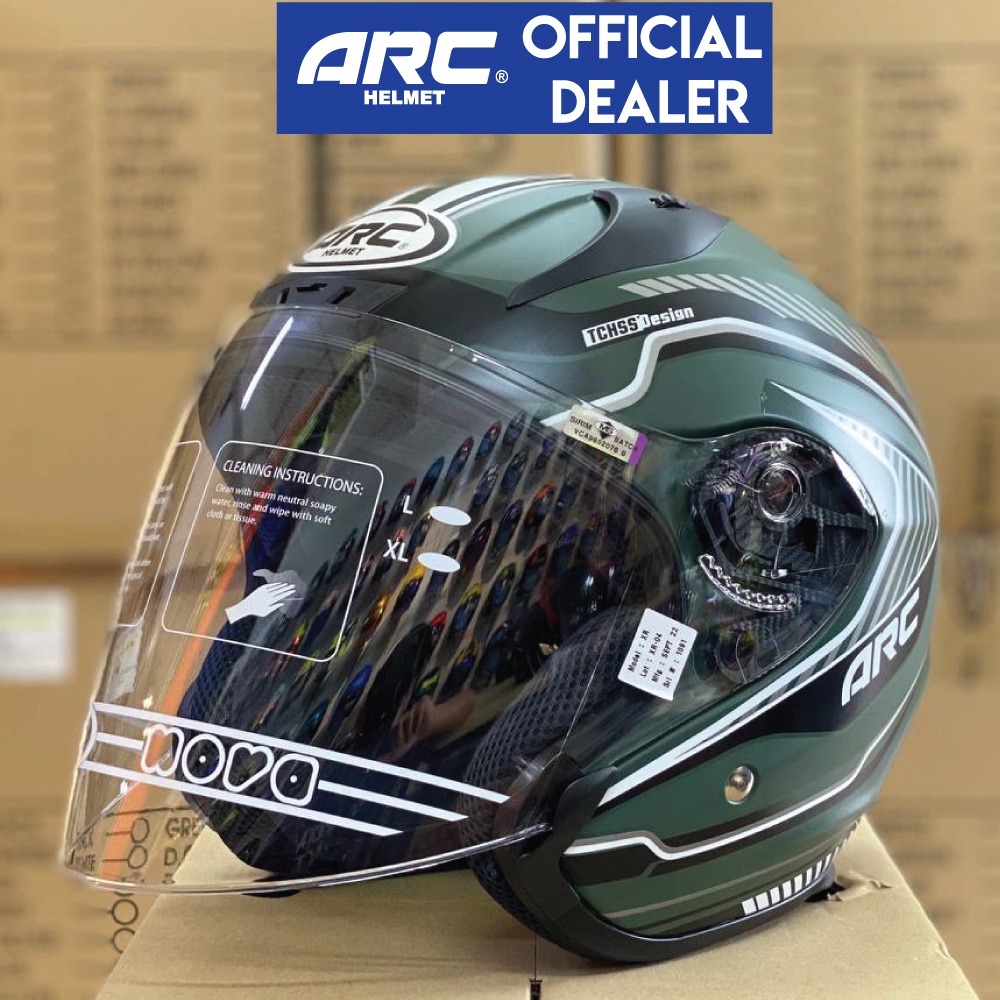 ARC XR Beats Army Green Livery Open Face Helmet 2022 💯 ORIGINAL ...