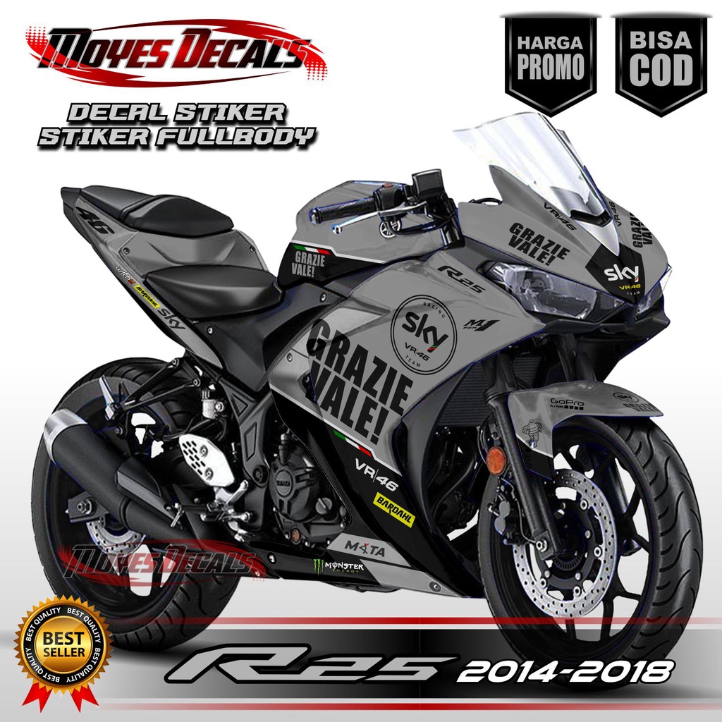 Striping Sticker R25 Fullbody Grazie Vale Decal Striping Sticker R25 ...