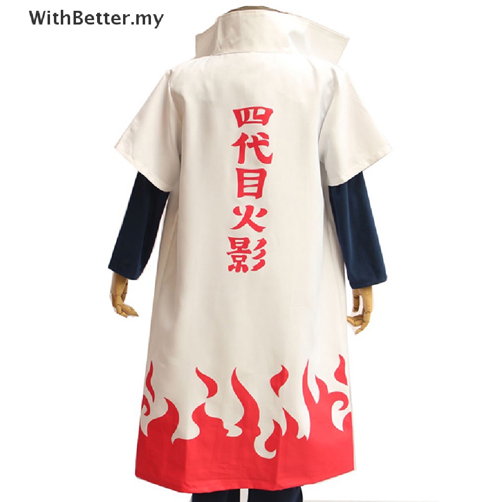 WithBetter Anime Naruto Cosplay Cloaks Hokage Namikaze Minato Uniform ...