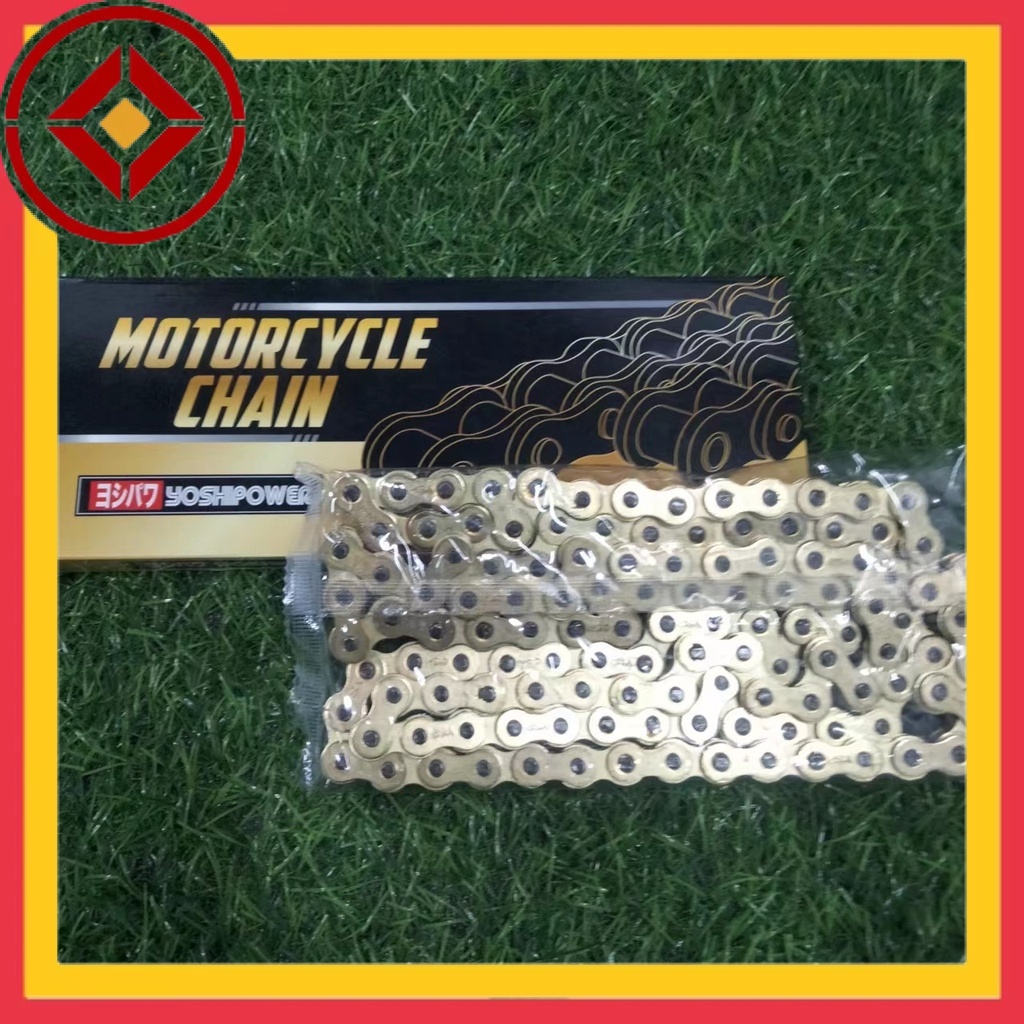 415 YOSHIPOWER CHAIN RANTAI MOTOR 114L 122L 132L GOLD HEAVY DUTY YSP ...