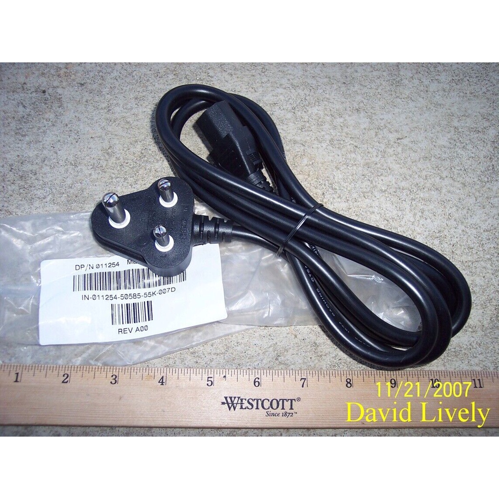 DELL 11254 VOLEX 16A Server POWER Cable IS16A3 CN-011254 1.8M 6 Feet ...