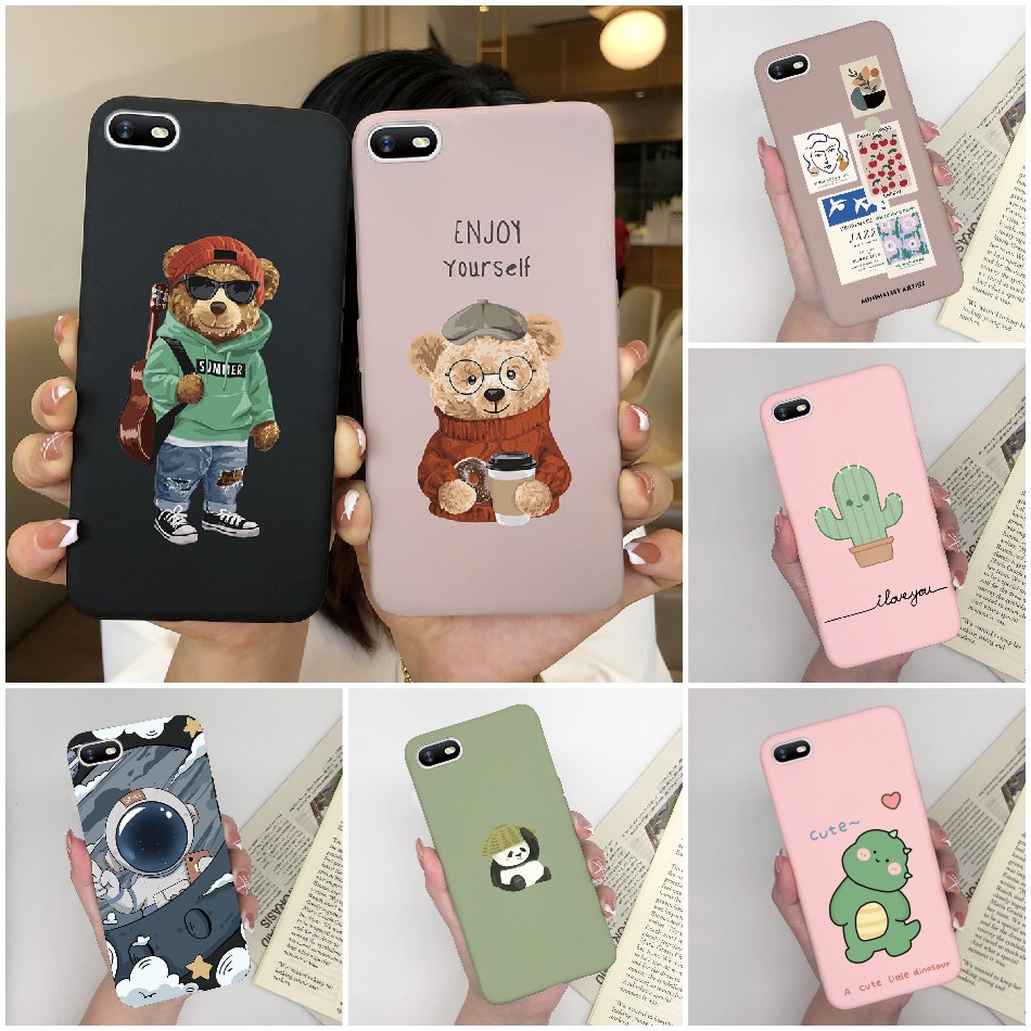 For OPPO A1K Phone Case Realme C2 Cover Bear Astronaut Silicone Coque ...