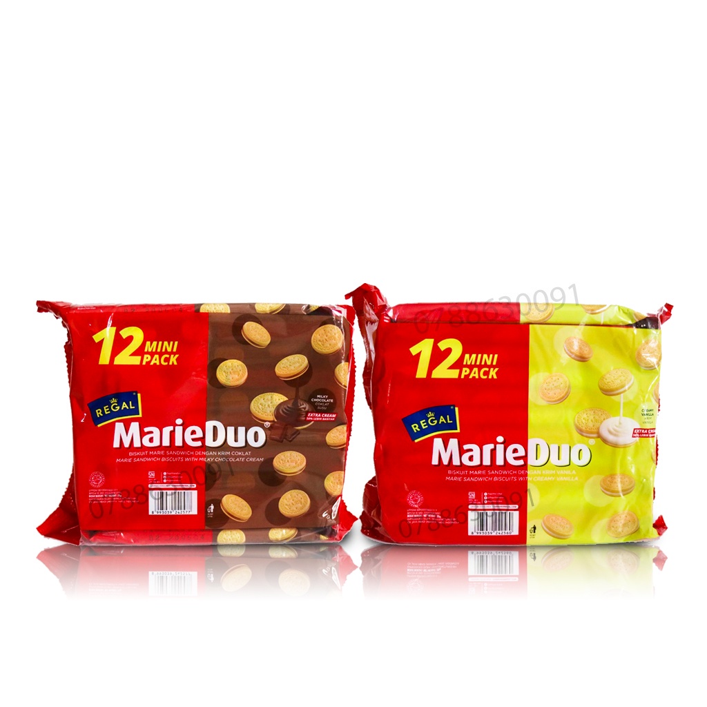 Regal Marie Duo Biscuits 240G Chocolate / Vanilla Cream / Peanut Butter ...