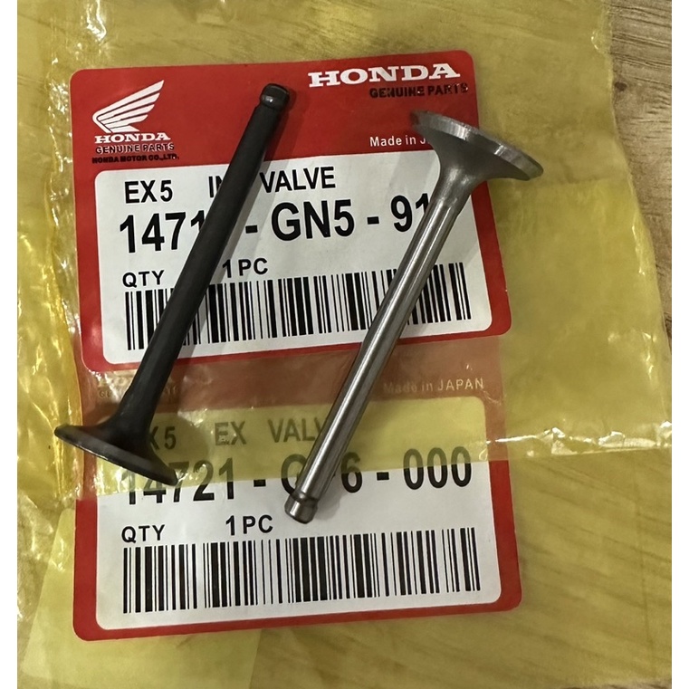 HONDA EX5 DREAM WAVE 100 VALVE SET (INTAKE AND EXHAUST VALVE) TBK ...