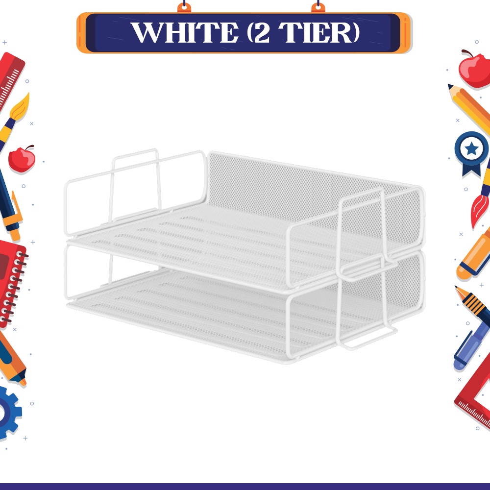 Borong365 Rak File Besi Document Storage Rack 办公室置物架 Document Tray ...