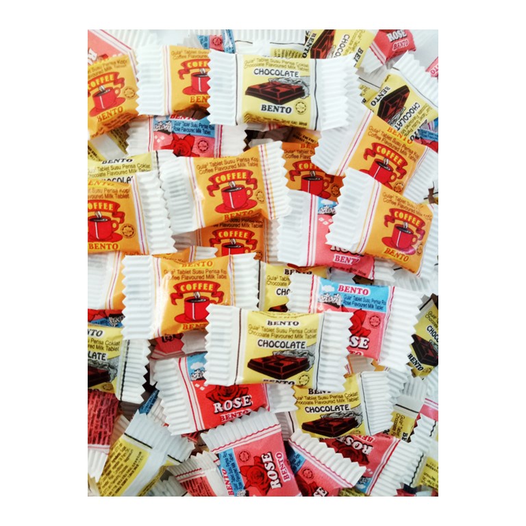 Gula gula Torrone candy 25pcs Milkiss milk Rico homark Fruits Barley ...