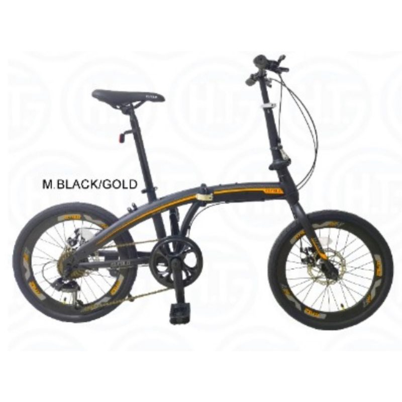 20" Folding Bike Shimano 7 Speed ELFOLD Basikal Lipat Ready Stock ...