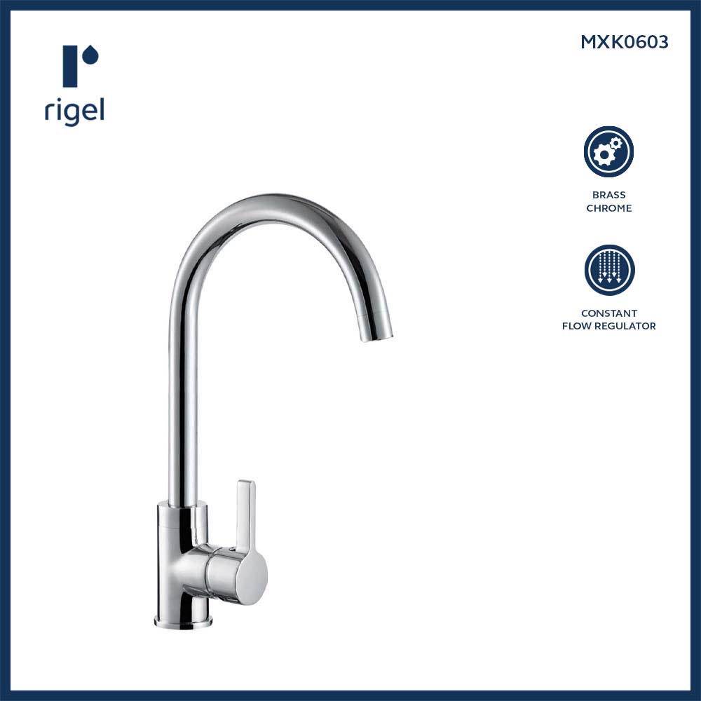 [P.O] RIGEL Kitchen Deck Mounted Sink Mixer Faucet MXK0603 | Shopee ...
