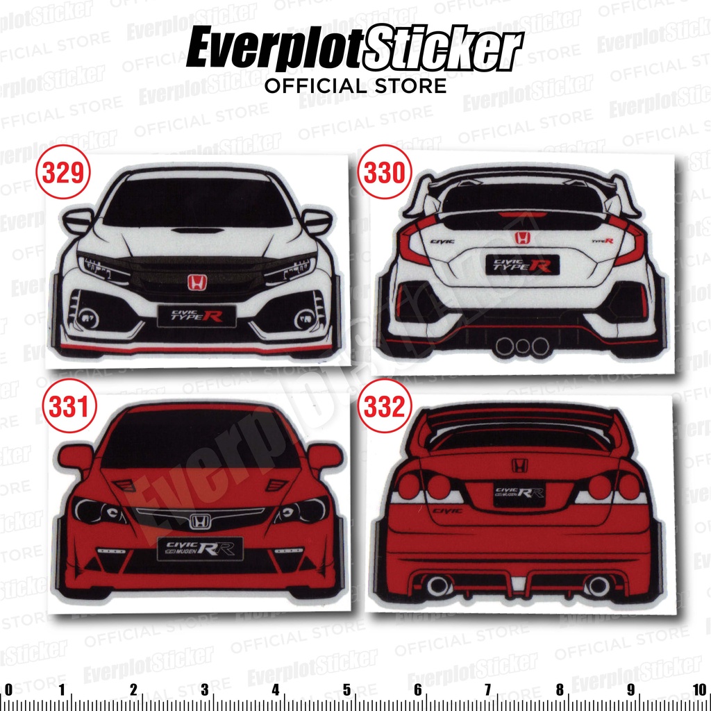 🔥ReadyStock🔥 Sticker Pantulan Cahaya Honda TypeR, FC, FD, FB, EK, EG ...