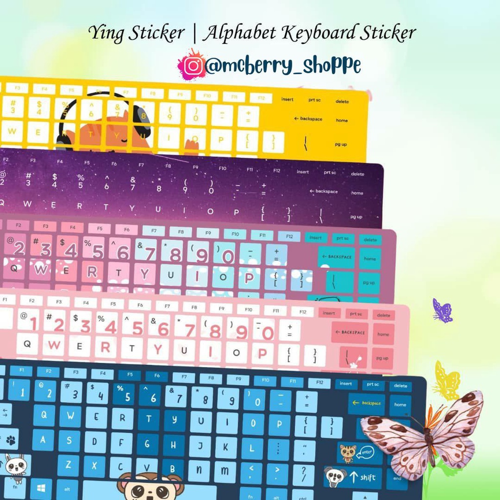 ALPHABET KEYBOARD STICKER I Sticker Rumi | Shopee Malaysia