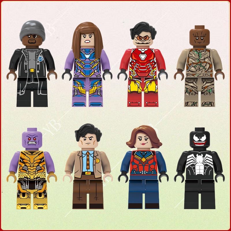Building block doll cartoon shape small particle building block toy ...