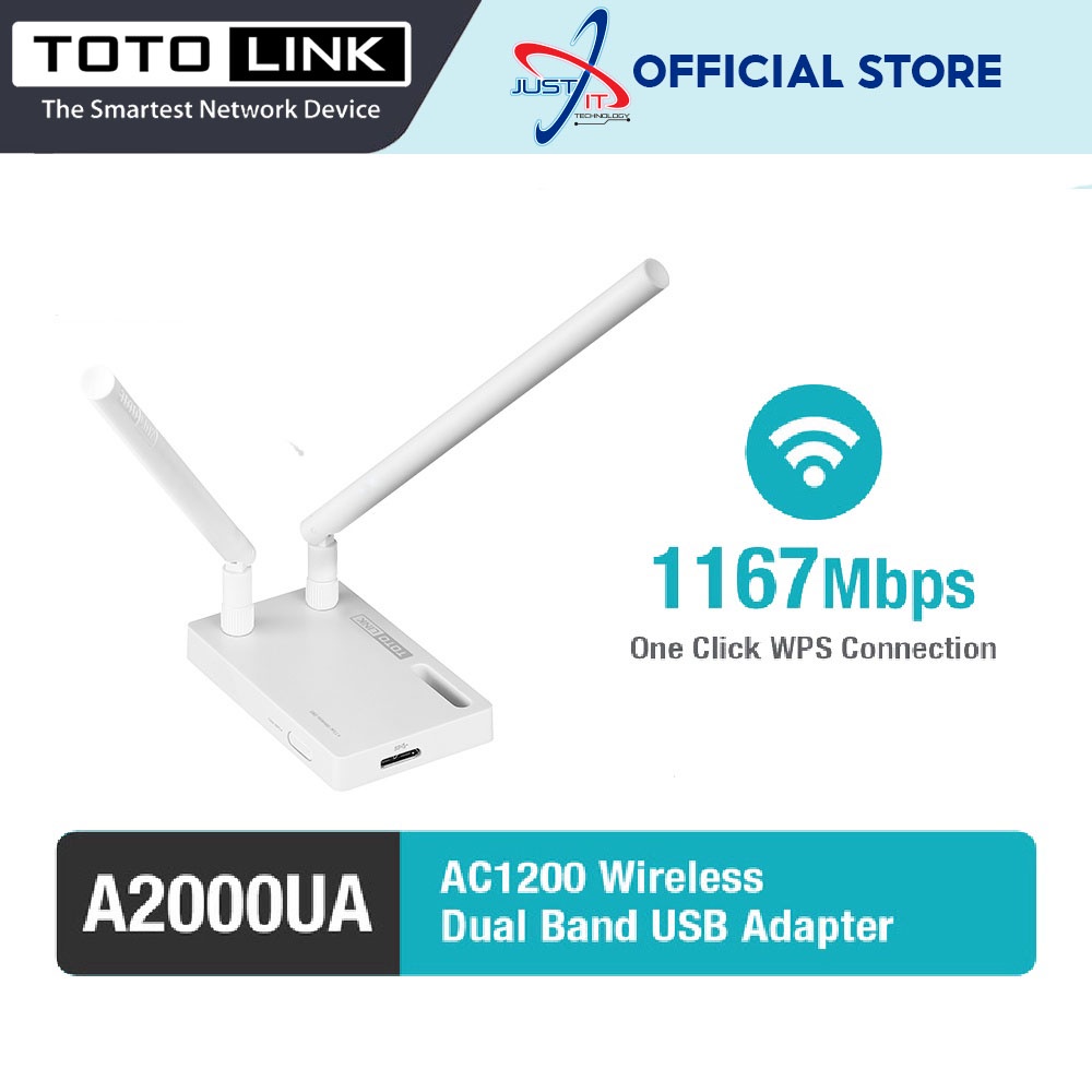 Totolink A2000UA Ac1200 Mu-Mimo Dual Band Usb Adapter | Shopee Malaysia