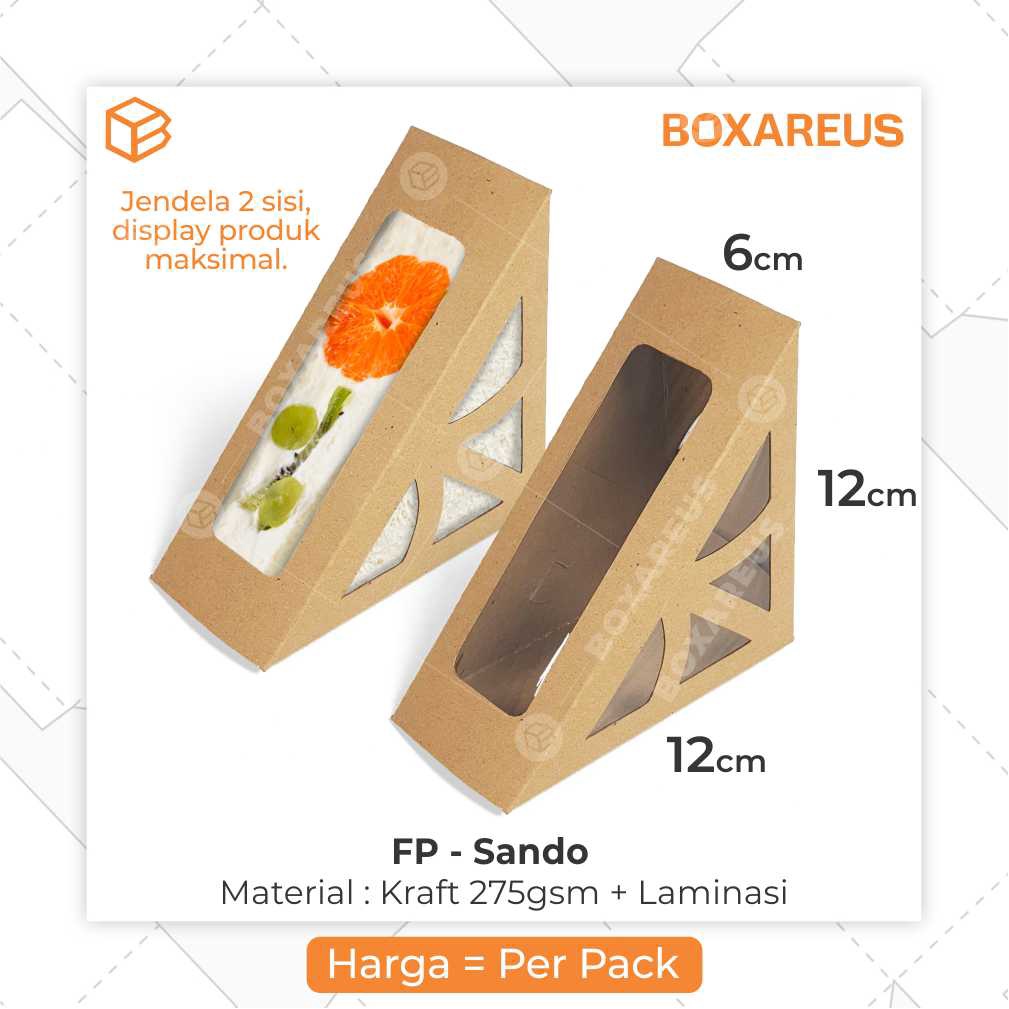 Sandwich Packaging Box Sando Packaging Toast Box Bread Bread | Fp Sando ...