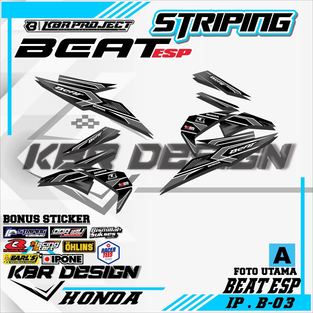 Sticker Striping BEAT ESP Sticker Striping Lis Motorcycle Variation ...