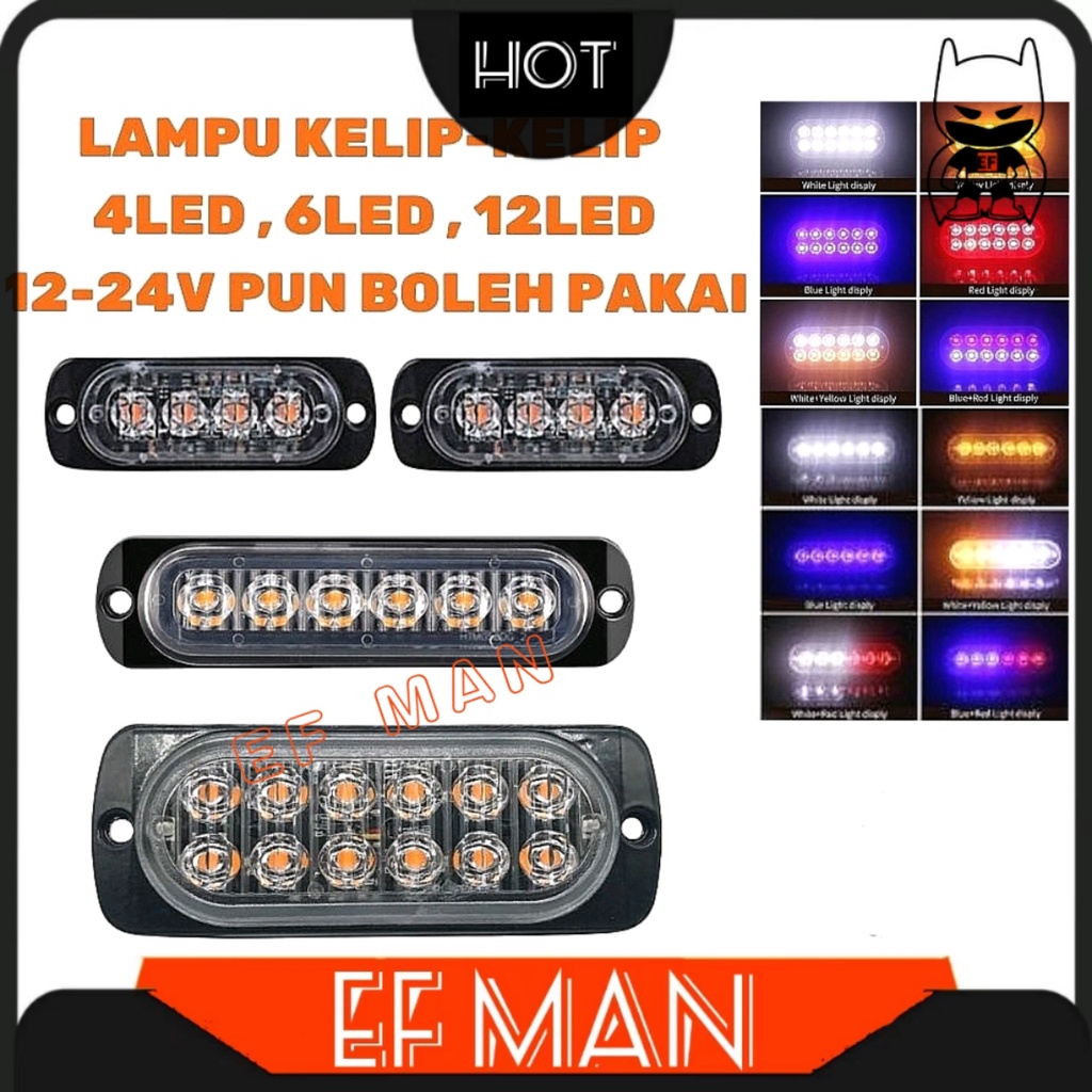 LORRY CAR BUS VAN LED LIGHT LAMP LORI ACCESSORIES 12V 24V KELIP FLASH ...
