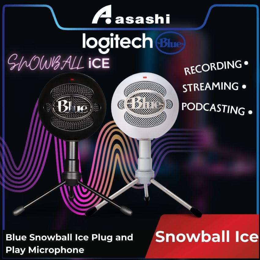 Blue Snowball Ice Plug and Play Microphone (Black & White) | Shopee ...