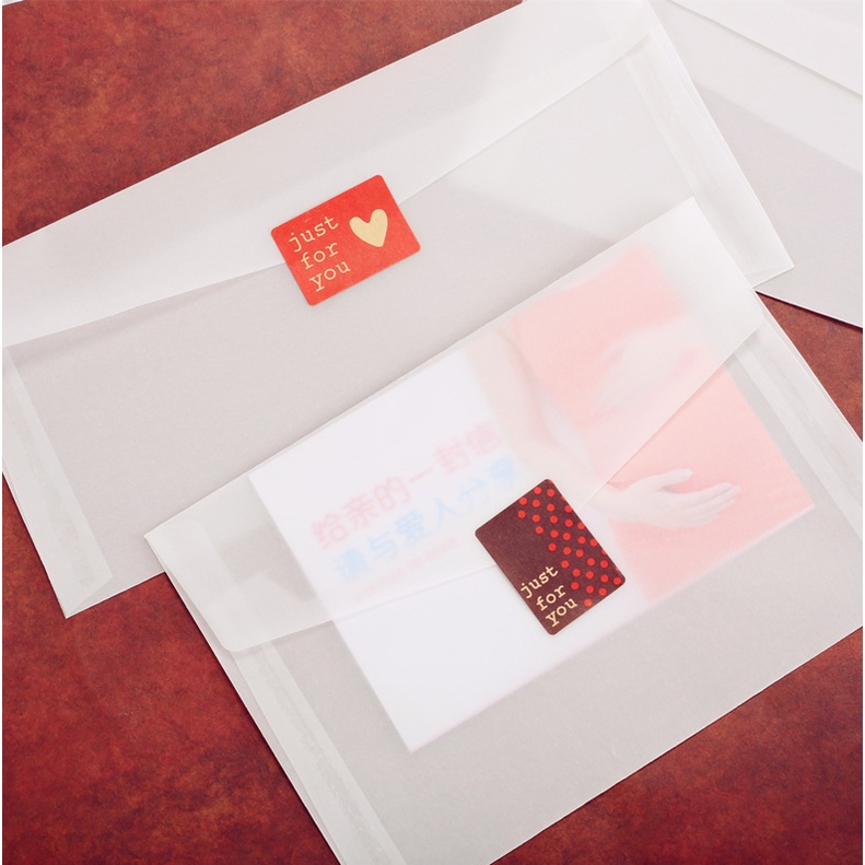 Pack Of 20 Pieces 11 Sizes Translucent Envelopes Opaque DIY Wax Paper ...
