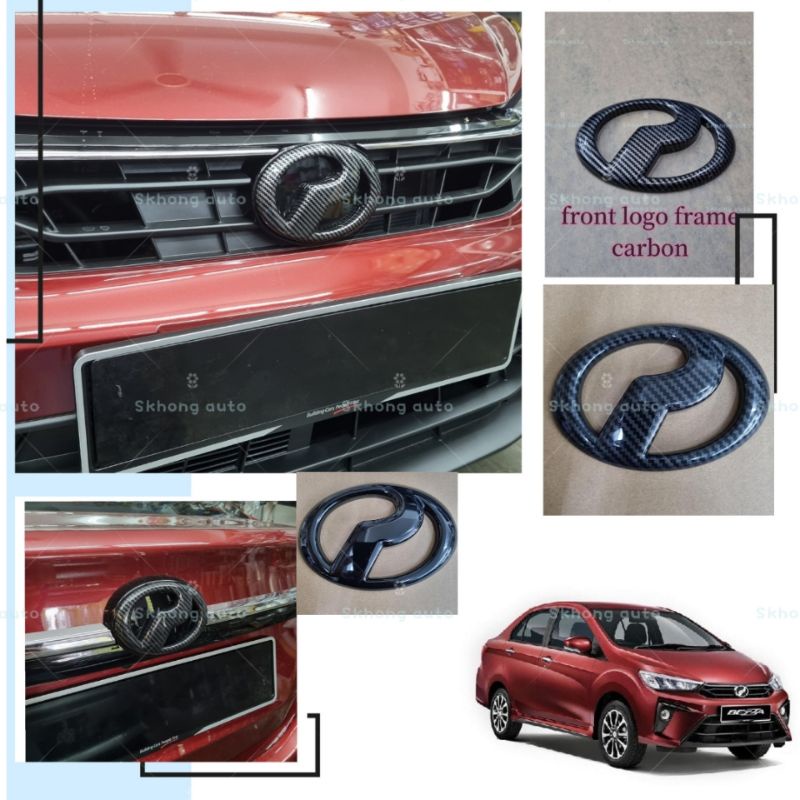 perodua bezza 2014-2023 front / rear car logo emblem frame plug play ...