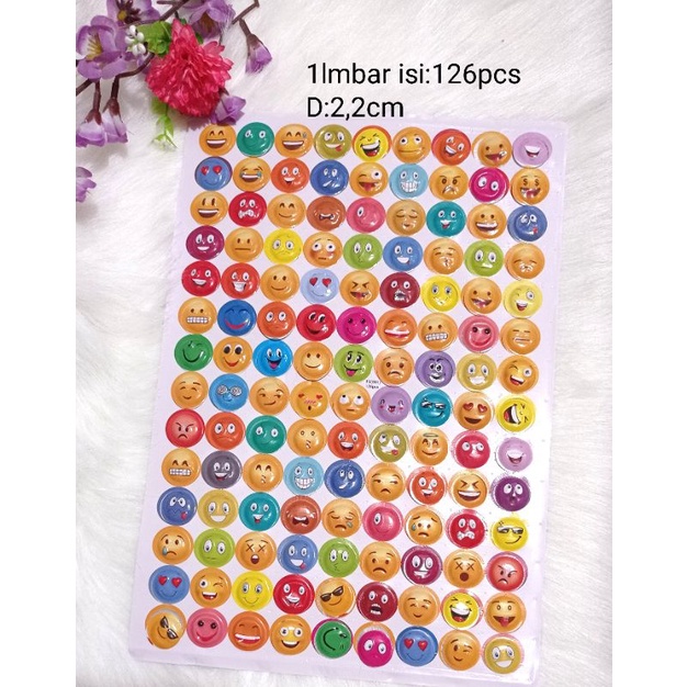 126pcs Smile Stickers||Embossed STICKERS|Emoji Sticker|Smiley Sticker ...