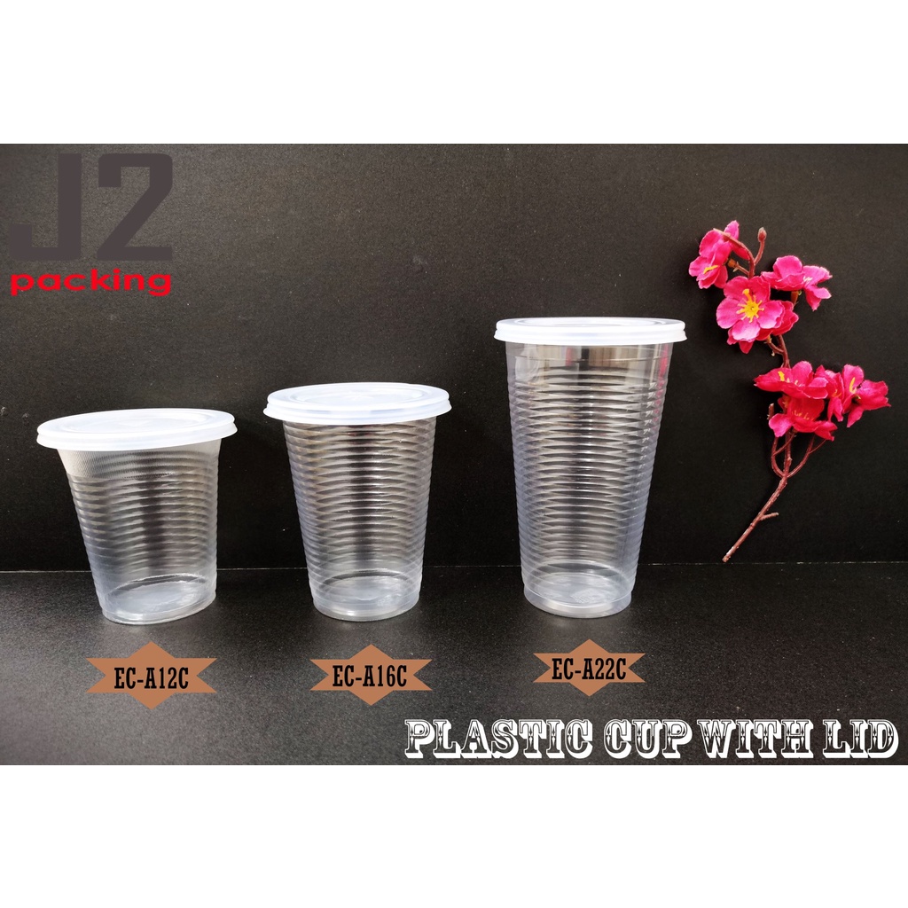 Disposable Clear Plastic Cup / 12, 16 & 22oz Plastic Cup / Cawan ...