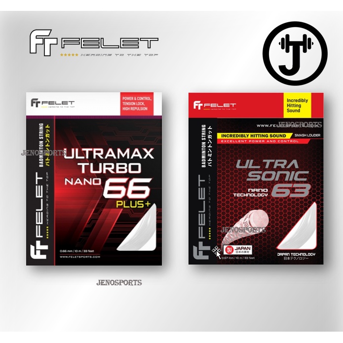 Felet Badminton String Ultramax Turbo Nano 66 , Ultra Sonic 63(100% ...