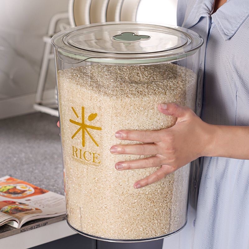 Bucket Transparent Bucket Rice New Arrival Penyimpanan Beras Mainan ...