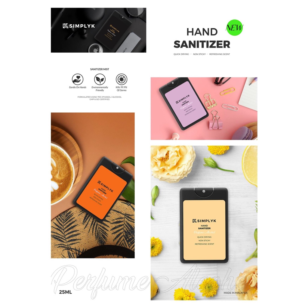 SANITASI TANGAN HARUM- Perfume Pocket Hand Sanitizer Alcohol 75% 300 ...