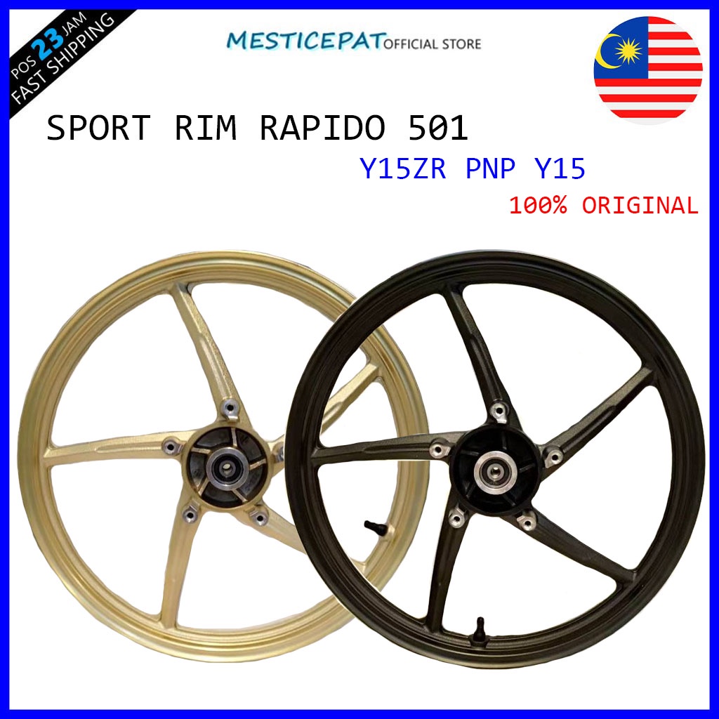 RAPIDO 501 SPORT RIM Y15ZR PNP Y15 (DEPAN 5 LUBANG) YAMAHA SP 22 ...
