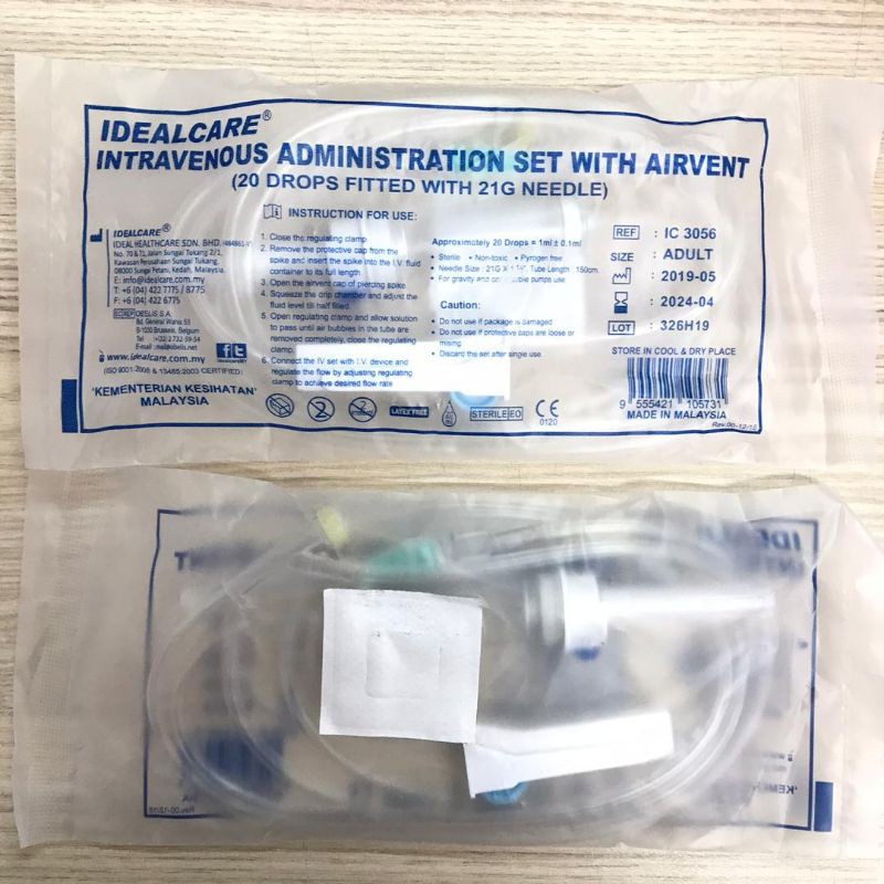 Infusion Set / Dripset with needle 21G | Shopee Malaysia