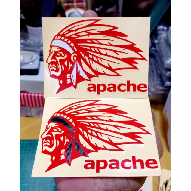 Motorcycle stickers, cutting stickers, apache image edition stickers ...