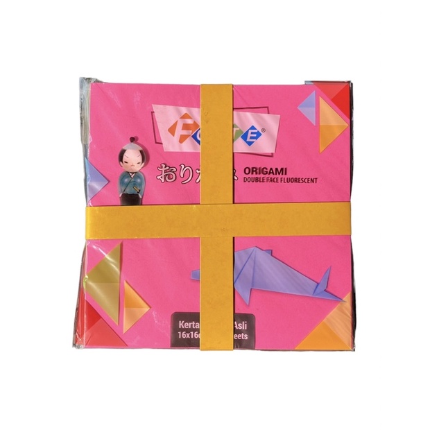 Origami FORTE 25 sheets 16x16cm FRONT BACK COLOR | Shopee Malaysia