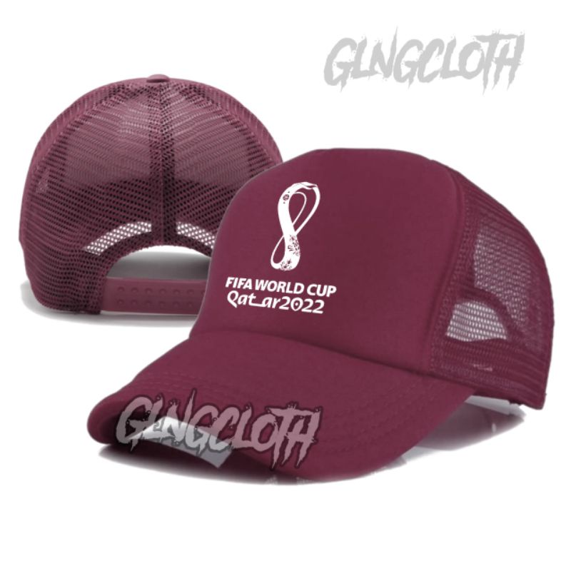 Qatar 2022 World Cup Trucker Net Hat / Qatar 2022 FIFA World Cup Hat ...