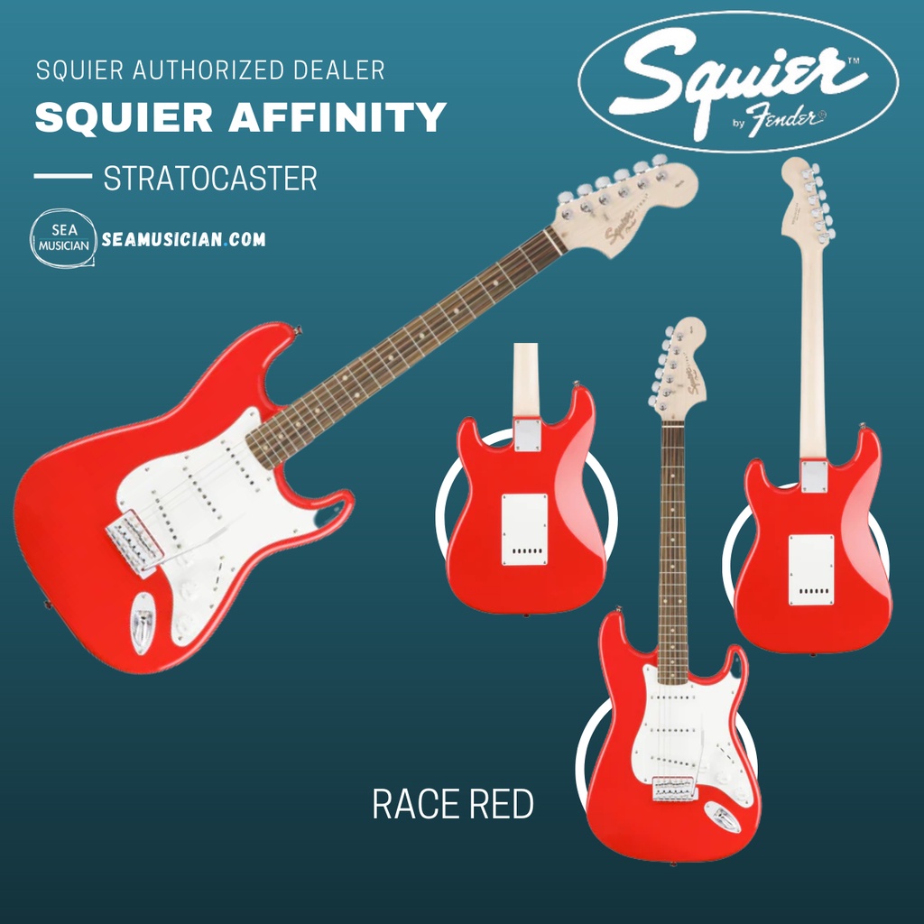 SQUIER BY FENDER AFFINITY STRATOCASTER SERIES ELECTRIC GUITAR LAUREL ...