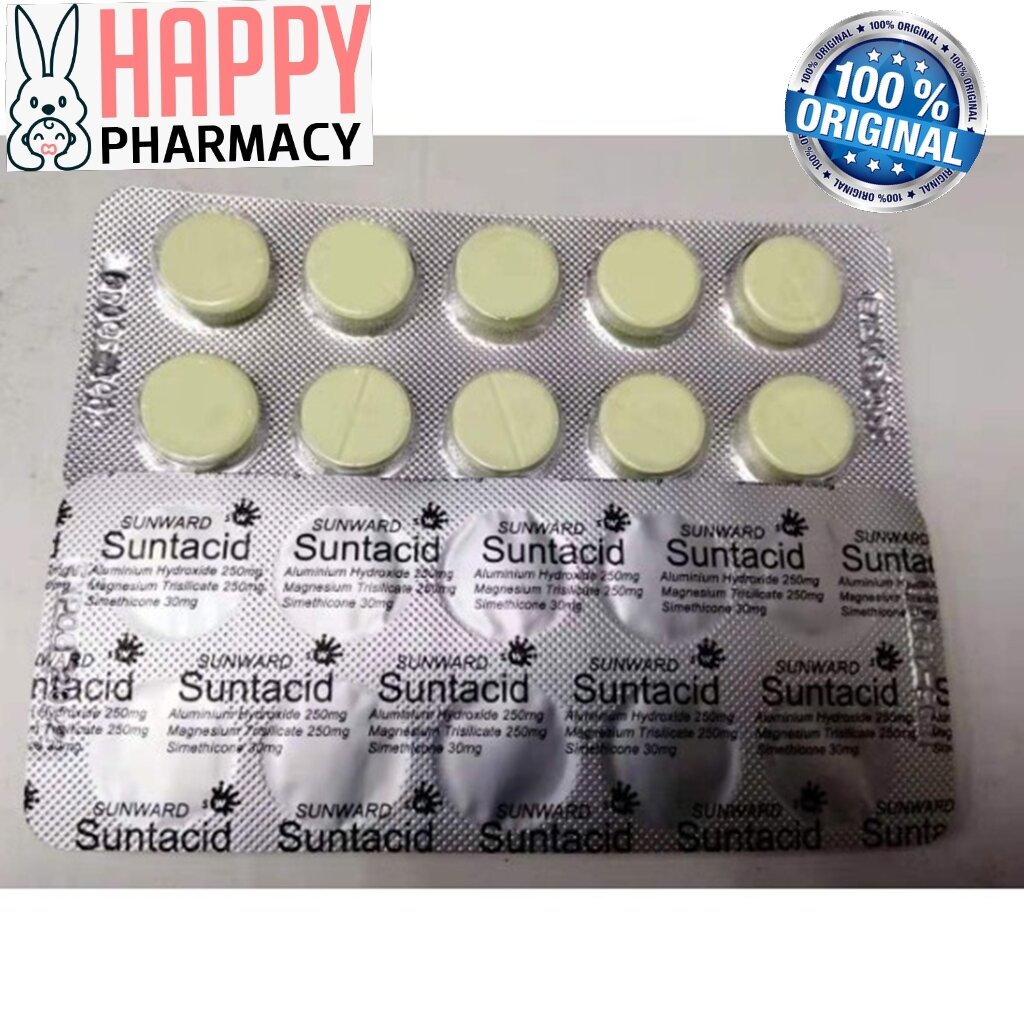SUNWARD Suntacid Tablet for Gastric 10's [EXP:4/25] UBAT KUNYAH GASTRIK ...