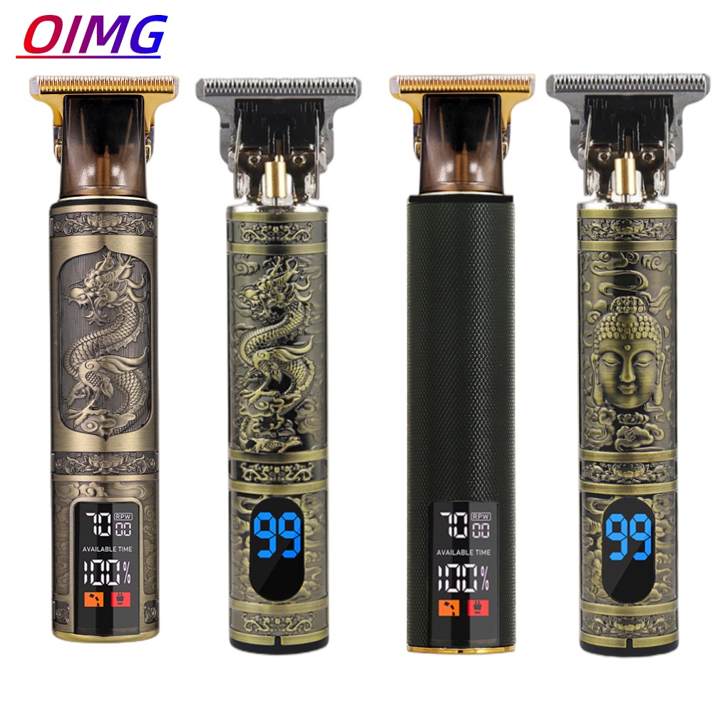 LCD Digital Display T9 All Metal Shaver Travel Portable Electric Barber ...