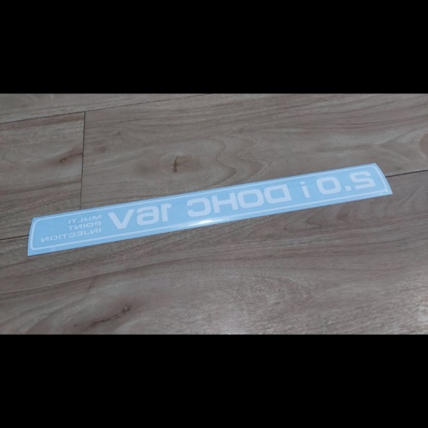 Mitsubishi Eterna Galant Lancer - 2.0 Limited rear window sticker ...