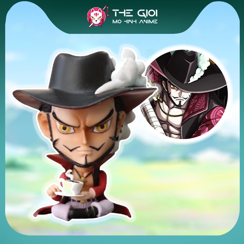 Pirate King Model figure one piece Dracule Mihawk Chibi 10 cm High ...