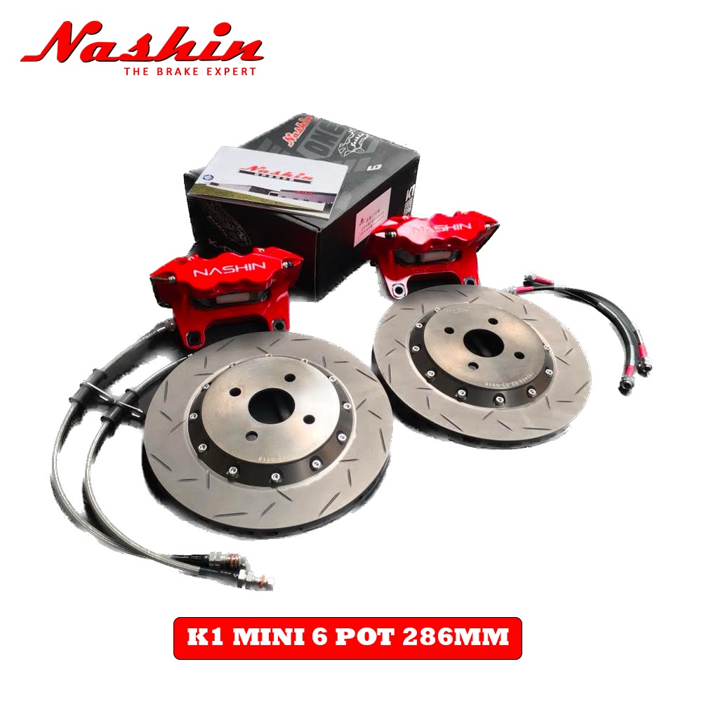 Honda City GM6/Jazz GK 2014+ - Nashin K1 Mini 6 Pot Big Brake Kit ...
