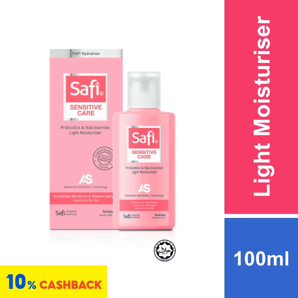 Safi Sensitive Care Probiotics & Niacinamide Light Moisturiser (100ml ...