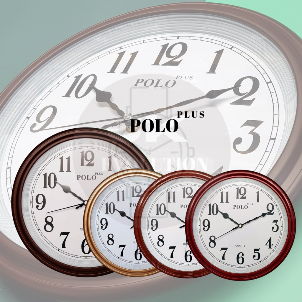 POLO PLUS 9155/8038/3004 Original Analog Quartz Large Size Wall Clock ...