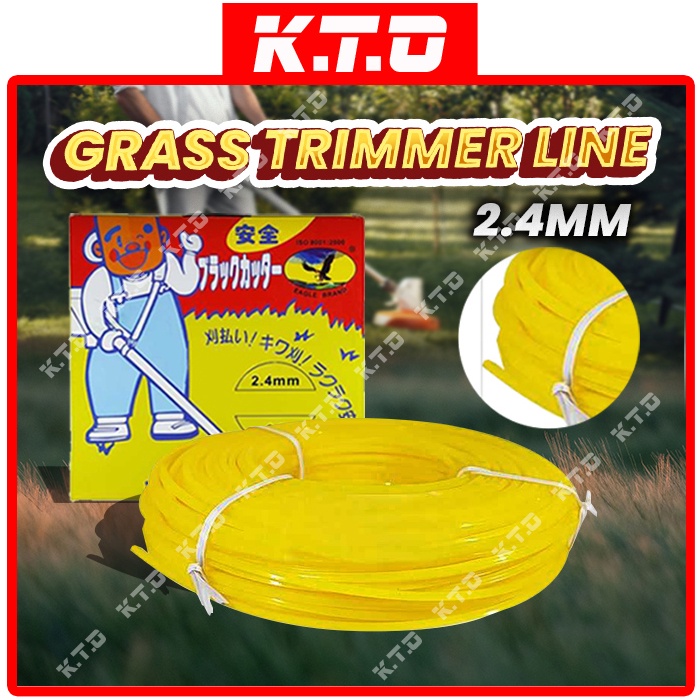 2.4MM / 2.8MM Grass Cutter Nylon Trimmer Line Grass Cutting String / Tali Mesin Rumput / 割草绳 ...