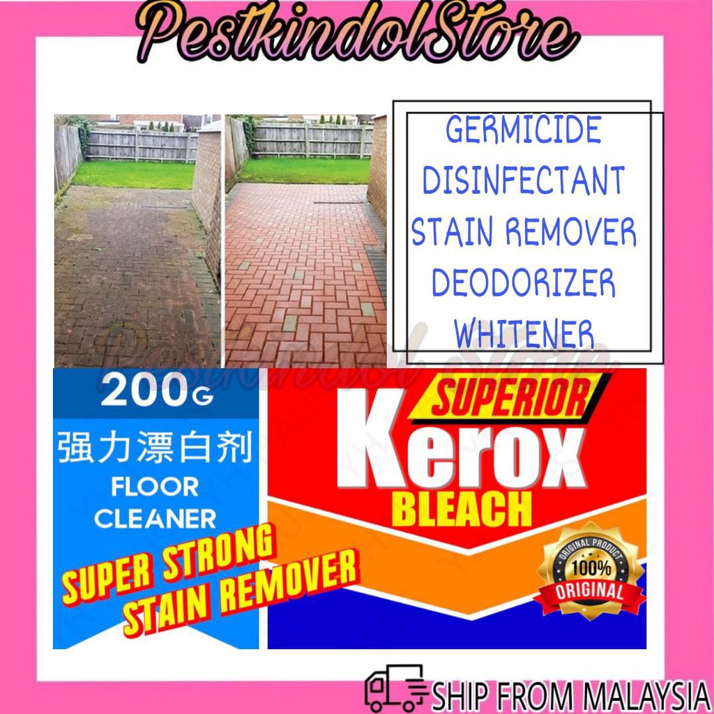 200G Kerox Bleach Powder for Floor Cleaning Pencuci lantai Heavy Stain ...