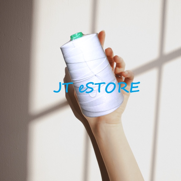 [JT eSTORE] White Polyester Yarn 6 Ply / Sewing String / Benang Jahit ...