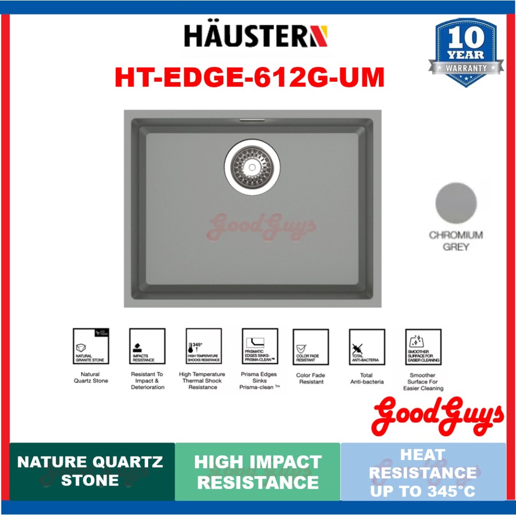 Haustern HT-EDGE-612B-UM / HT-EDGE-612G-UM Undermount Granite Sink ...