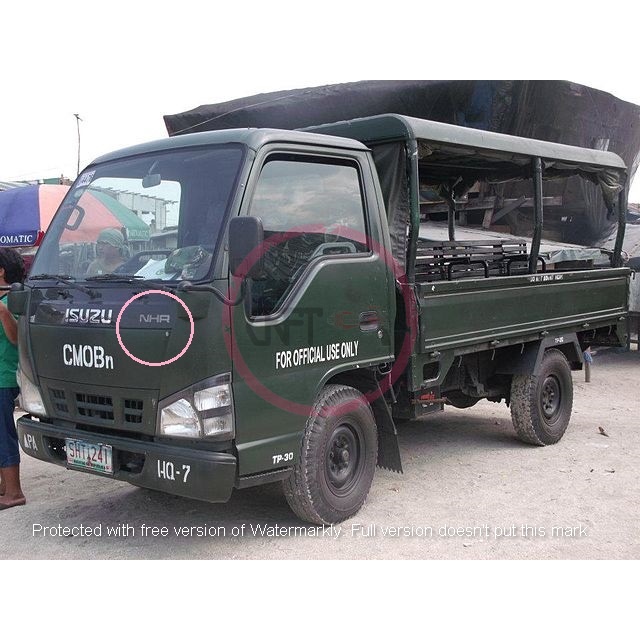 CFS483 ISUZU ELF N Series NHR LORRY TRUCK Lori Logo Stiker Sticker ...