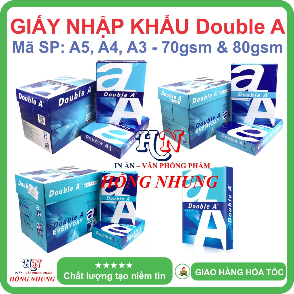 [500-sheet Box paper] A4 printing paper - Double A - Quantity 70gsm ...
