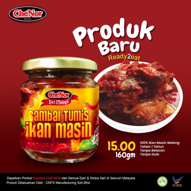 Sambal Tumis Ikan Masin Che Nor | Shopee Malaysia